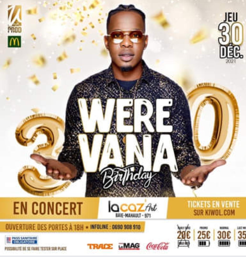 Concert Were Vana 2021 Baie Mahault